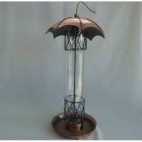 Quality Anodizing SGS Metal Tube Bird Feeder / Glass And Metal Hummingbird Feeder for sale