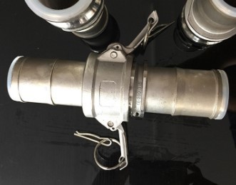 Quality Casting Antistatic 75mm PTFE Lined Pipe Fittings Type E Camlock Fitting for sale