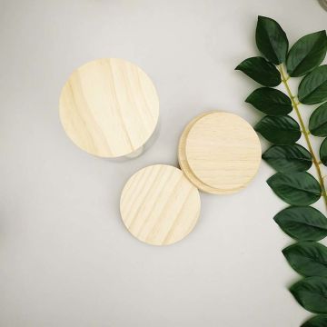 Quality Beer Can Compatible Reusable Lids Bamboo Jar Lid With Straw Hole for sale