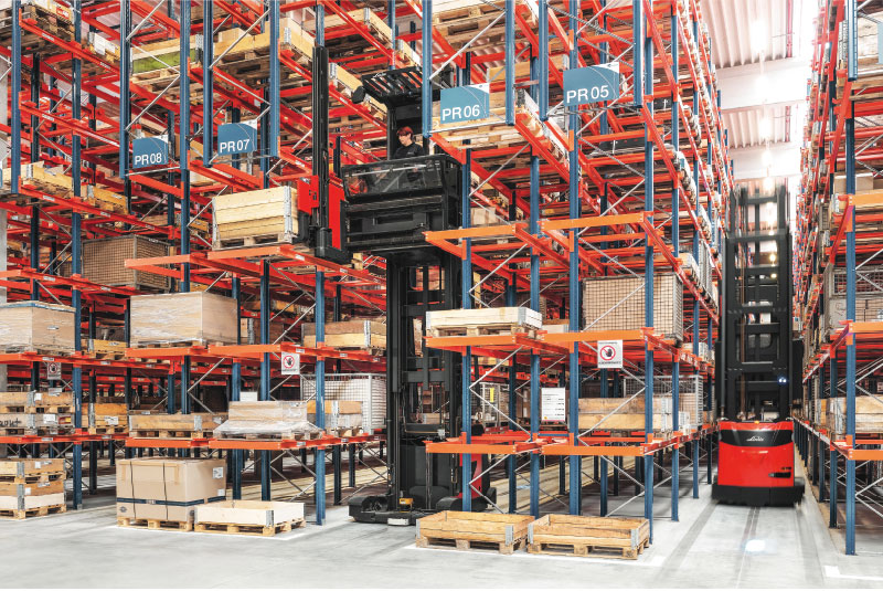 VNA Rack Or Very Narrow Aisle Rack High Density Warehouse Storage Racking