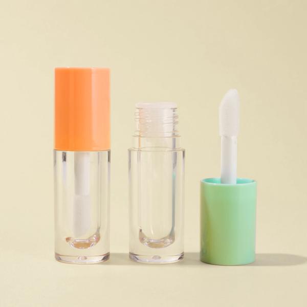 Quality 6.5ml Empty Lip Gloss Tube custom logo lipgloss containers with big brush for sale
