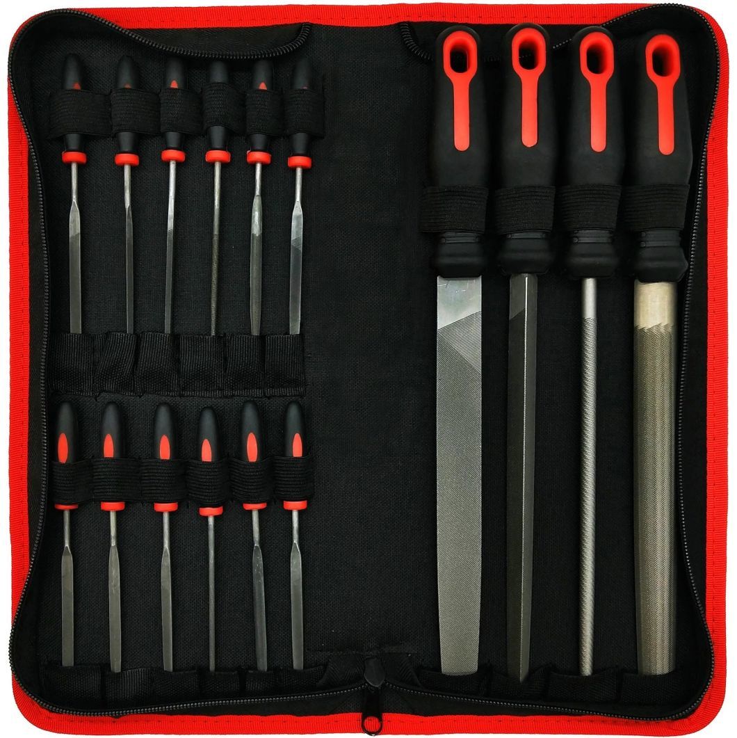 Wholesale T12 High Carbon Steel Hand Rasp File Set 16PCS/17PCS/18PCS Steel File Set