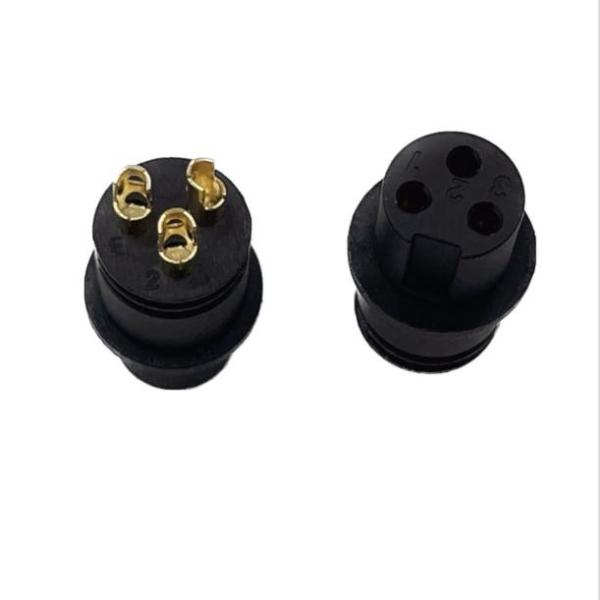 Quality 14 AWG Circular Electrical IP67 Waterproof Connectors 3 Pin for sale
