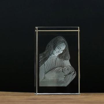 Quality LK-IS-3DA 100000h Laser Lifetime Mini 3D Green Photo Crystal Glass Block for sale