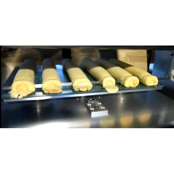 Quality Automatic Commercial Cake Slicer Embryo Sponge Cake Cutting Equipment for sale
