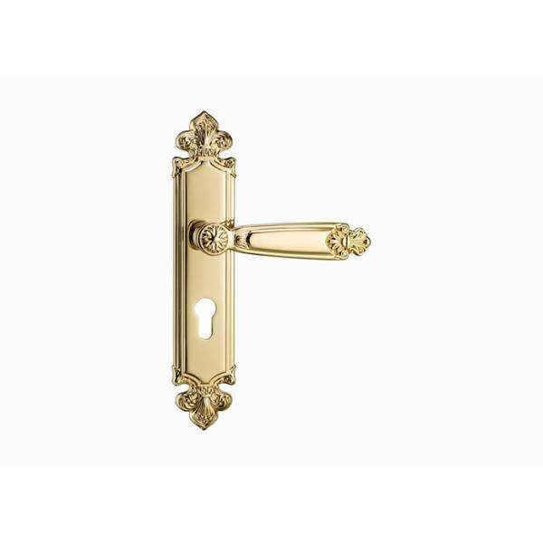Quality 135mm 63mm Vintage Solid Brass Bronze Interior Door Handles For Luxury Door for sale