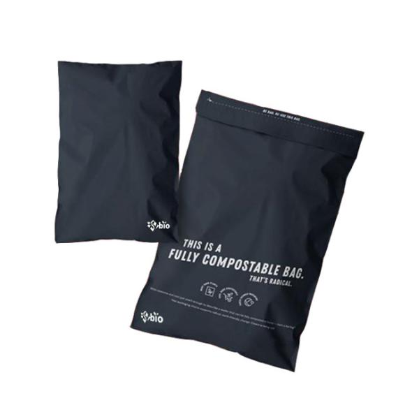 Quality Black Compostable Mailing Bags Custom Poly Mailer Bags No Chemicals for sale