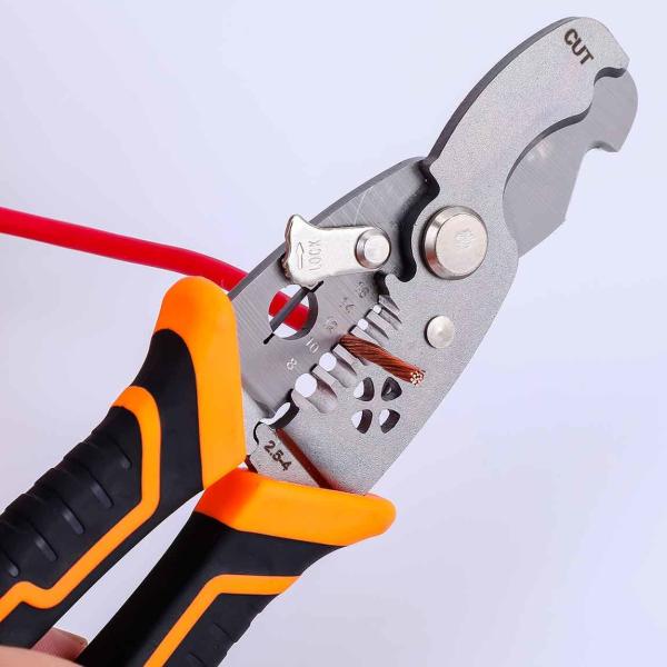 Quality 185mm Wire Insulated Combination Plier Diagonal Cutting For 10-22 AWG Cables for sale