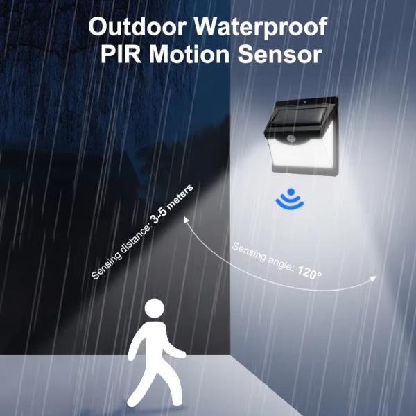 Quality 6500K Solar Powered Outdoor Wall Mounted Lights With Motion Sensor / Light for sale