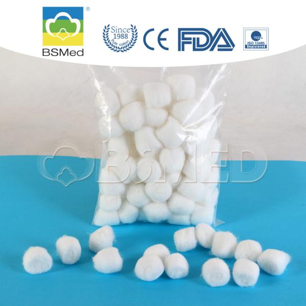 Quality Disposable Pink / White Sterile Cotton Wool Balls Lightweight Non Irritating for sale
