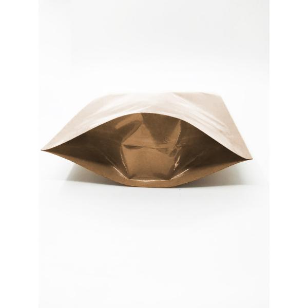 Quality 1kg Biodegradable Kraft Stand Up Pouch for sale