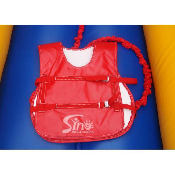 Quality 10m long kids N adults inflatable bungee run for indoor or outdoor 2 person for sale