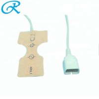 Quality 4mm dia Nihon Kohden Spo2 Probe Sensor , White Male Finger Clip Spo2 Sensor for sale