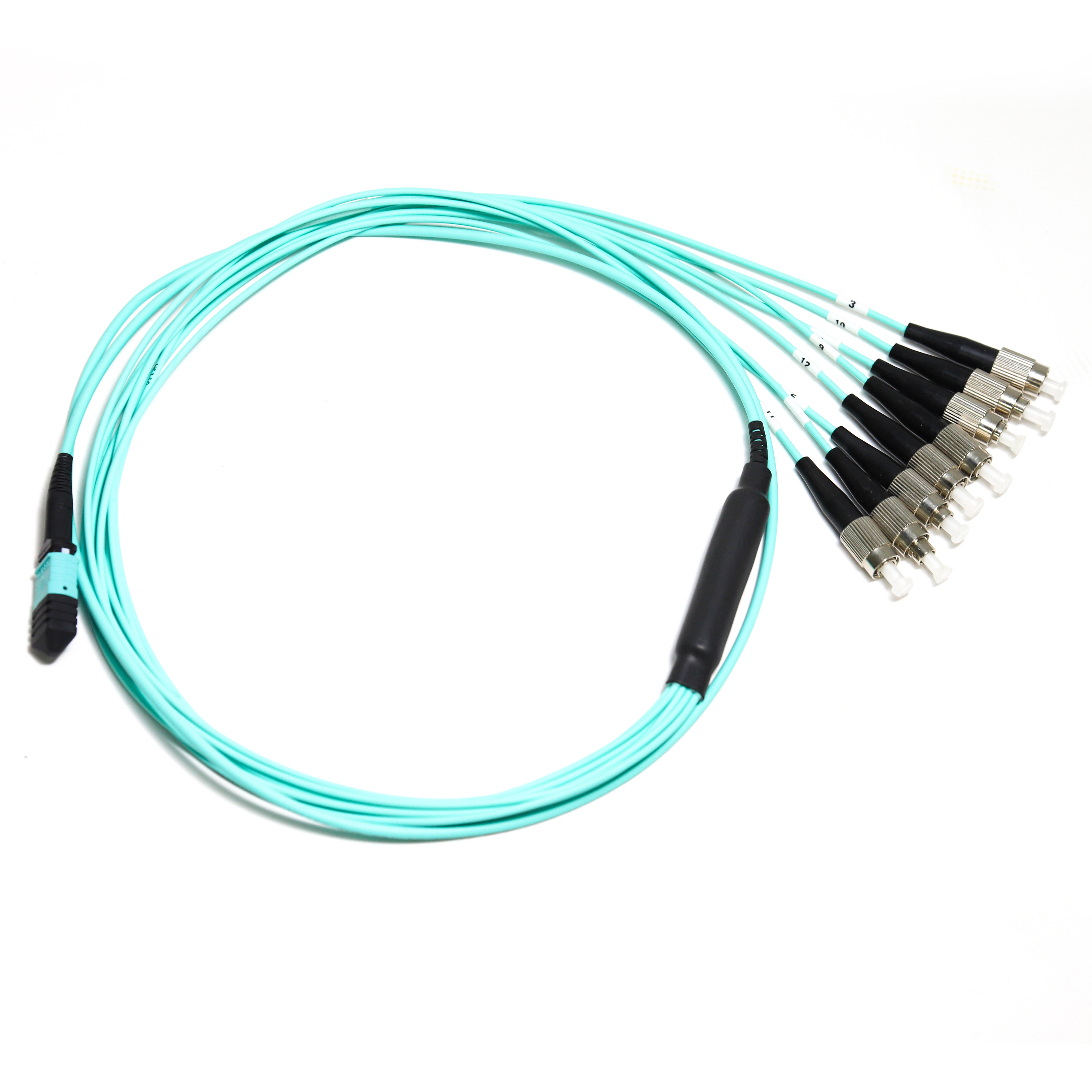 Quality MTP/MPO Blue Hybrid Trunk Cable FC/MPO 8/1 12C Connector For Equipment Test for sale