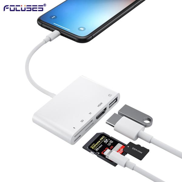 Quality 5 In 1 0.5M OEM USB OTG Cable Adapter Plug Playing for sale