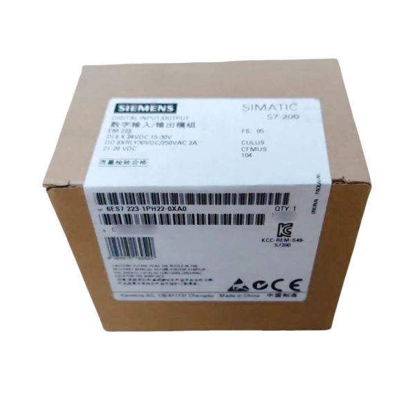 Quality SIEMENS SIMATIC S7-200 PLC 6ES7223-1PH22-0XA0 EM 223 24 VDC Digital Comb 8 for sale