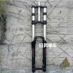 Quality 26er/27.5er Dual Crown Mountain Bike Fork Downhill Suspension Mtb Bicycle Fork for sale