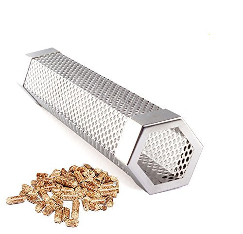 Quality 0.8 Thicknes BBQ Smoke Generator Pellet Smoker Tube Review Cylindrical for sale