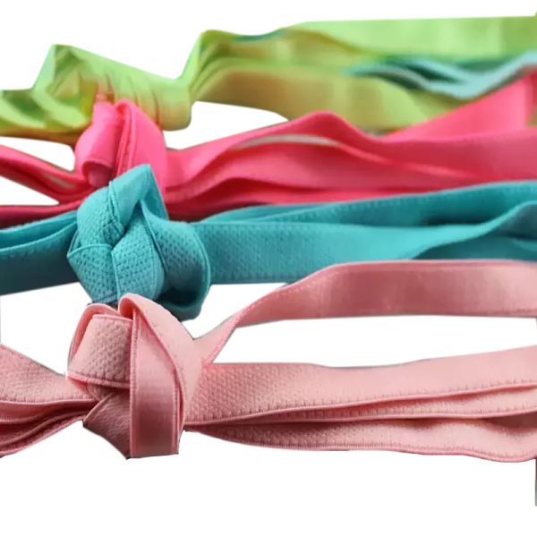 Quality Braided 10mm Nylon Webbing Spandex Bra Elastic Band Blue Green Pink for sale