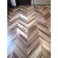 Quality C Grade And Natural Lacquered Chevron Pattern Parquet Eco Friendly for sale