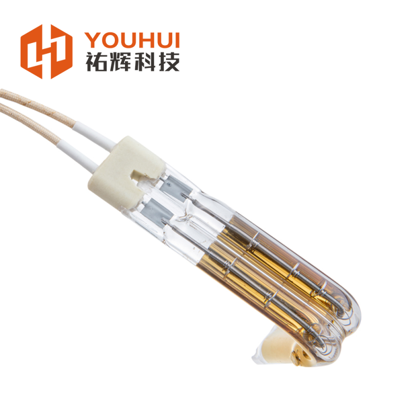 Quality OEM Custom Shape 600W High Purity Quartz Infrared Heating Element Tube with L Shape Design for sale
