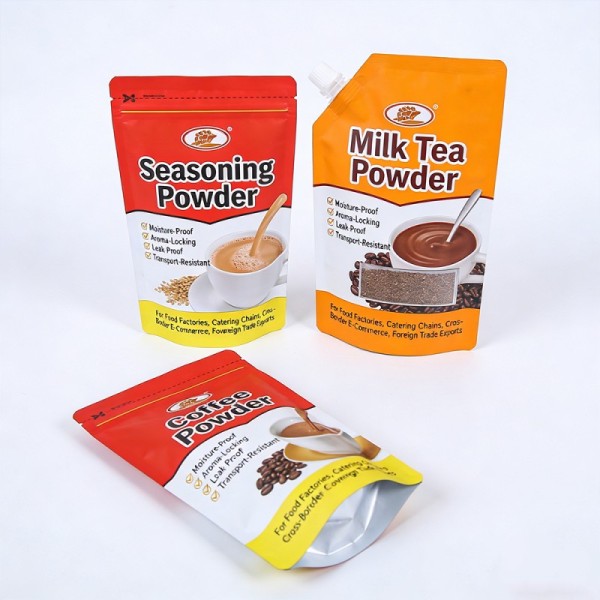 Quality Food Grade Biodegradable Stand Up Pouch with High Barrier and Customized Logo Print for Powder Packaging for sale