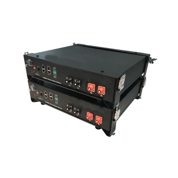 Quality RS232 Rechargeable Lifepo4 Battery Module 5U 48V 200Ah for sale