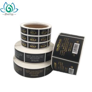 Quality 3 X 7.5cm Adhesive Vinyl Stickers On Natural Cosmetic Bottle for sale