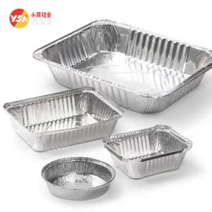 Quality Custom Disposable Aluminum Foil Container And Lids Printing 450ml for sale