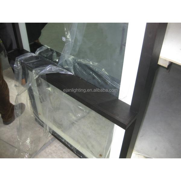 Quality Wood Framed Bathroom Backlit Full Length Mirror With LED Concealed Light And for sale