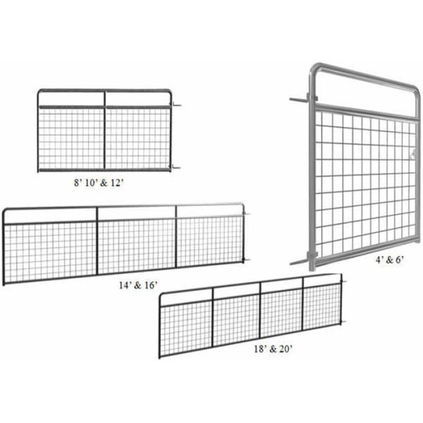 Quality ISO9001 2008 livestock wire filled Farm Fence Gates for sale