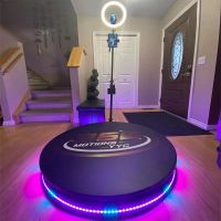 Quality 80cm Diameter Manual 360 Photo Booth With Portable 360 Video Spin Camera for sale