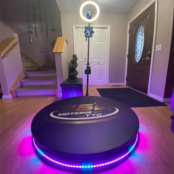 Quality 80cm Diameter Manual 360 Photo Booth With Portable 360 Video Spin Camera for sale