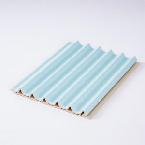 Quality Interior Decorative WPC Wall Panel with Wood Grain Design and Brushed Surface for sale