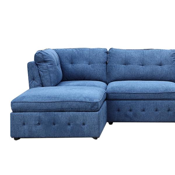 Quality Folding Fabric Modular Sectional Sofa Multifunctional 230x210x90CM for sale