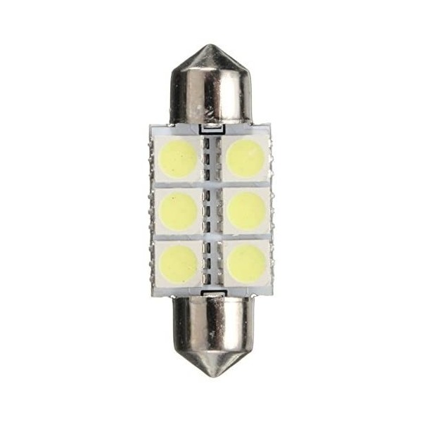 Quality Festoon C5W 5050 6SMD LED Car Interior Lights Lamp Bulb Dome Blue White DC 12V 31mm 36mm 39mm 41mm for sale