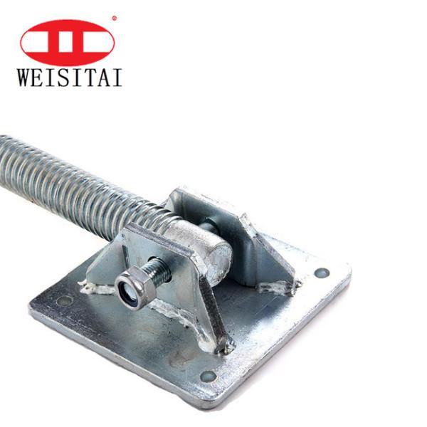 Quality Galvanized Universal JacksThrew Scaffolding Jack Base for sale