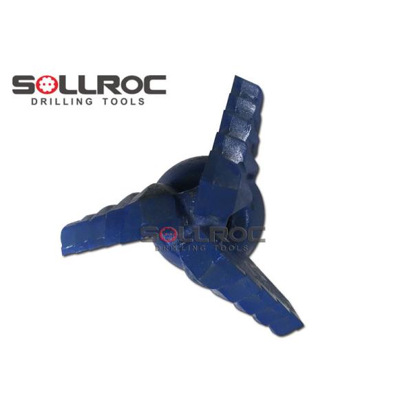 Quality 3 Three Four Blades Wings Step Drag Bits , Deep Rock Well Drilling Bits for sale