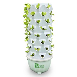 Quality 65L 6 8 10 12 14 Layer Diy Vertical Pineapple Hydroponic Tower Friendly Material for sale