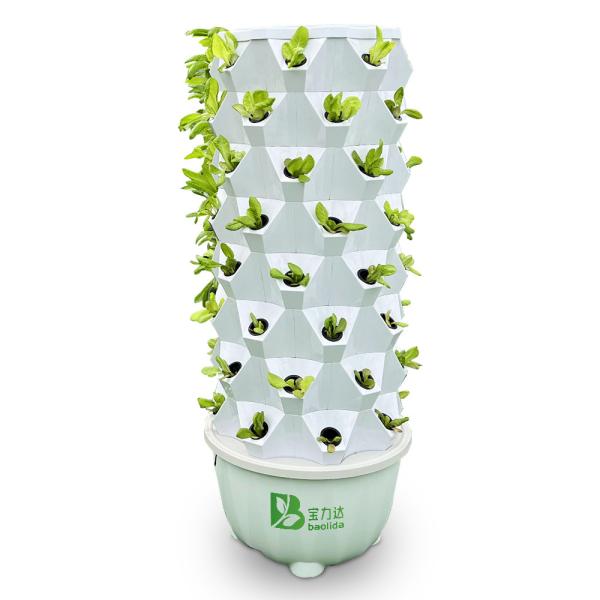 Quality 65L 6 8 10 12 14 Layer Diy Vertical Pineapple Hydroponic Tower Friendly Material for sale