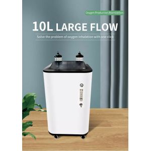 Quality 96% 10 Litre Dual Flow Portable Poc Oxygen Concentrator For Travel 5lpm 10 Lpm for sale