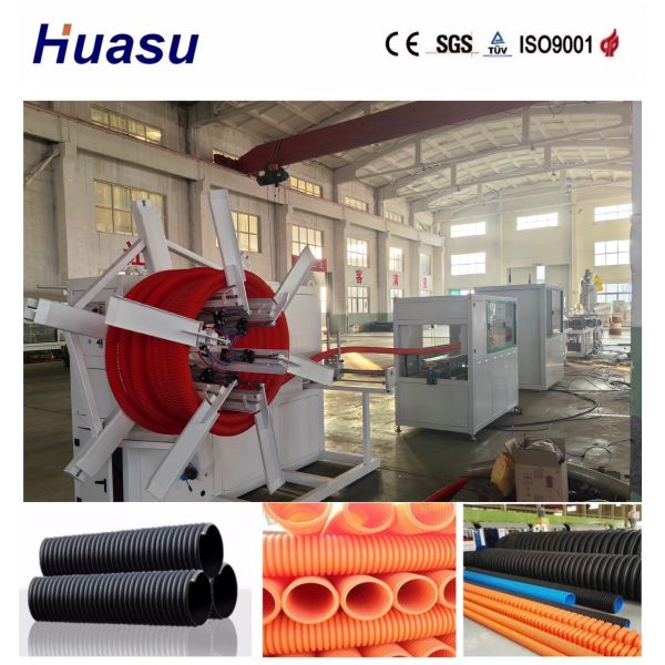 Quality PLC Controlled Full Automatic Single Wall Corrugated Pipe Extrusion Line for 32 for sale