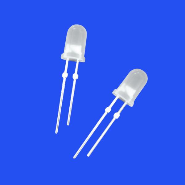 Quality 5mm 20deg 500nm 500nm 11000mcd Stopper Pins Diffused Lens Round Head F5 Diode for sale