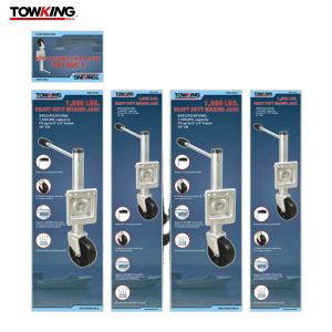Quality 1500 Pound Side Wind Trailer Jack For Boat Trailer With 8'' Wheel for sale