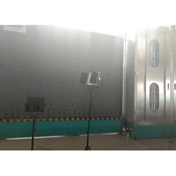 Quality Durable Vertical Glass Washing Machine Soft Coating 2-10 M / Min Speed for sale