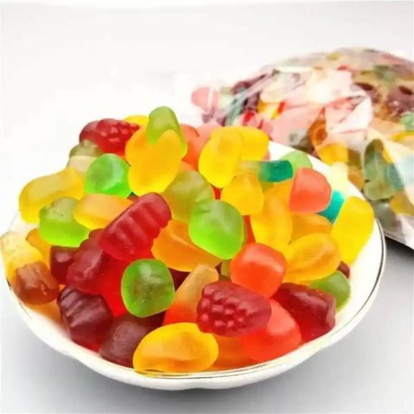 Quality Vegan Fruit Ordinary Gummies Strawberry Soft Candy Sweets Ball for sale