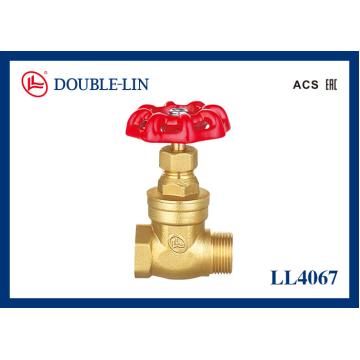 Quality Cast Iron Handle 1/2 To 1 Inch Brass Gate Valve Female X Male for sale