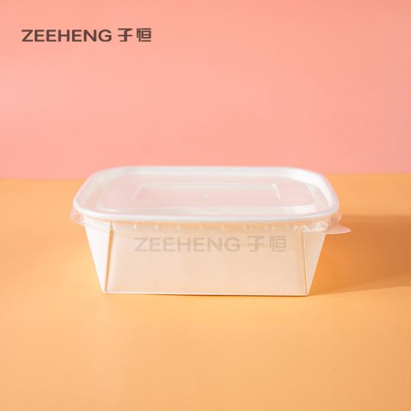 Quality Ziheng High Quality Rectangle Disposable Bowls Paper Food Container With Lids for sale