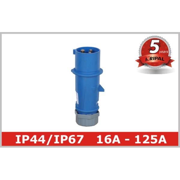 Quality CEE Single Phase Industrial Electrical Sockets And Plugs 63 Amp for sale