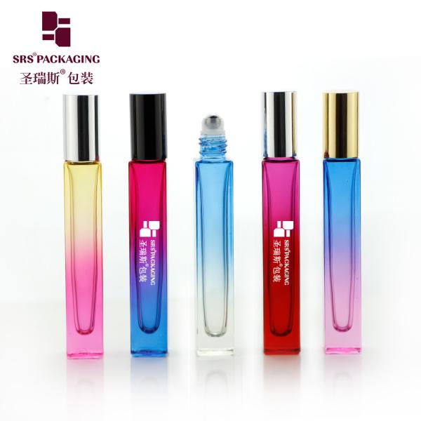 Quality GB2-10ml Square Glass Ball Roll On Bottle for sale